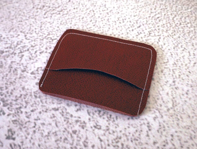 DIY 3-slot Leather Card Holder With Free Pattern ⋆ Hello Sewing