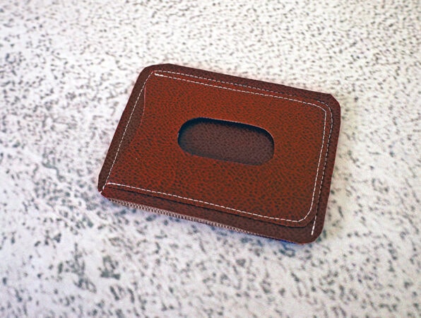 DIY 3-slot Leather Card Holder With Free Pattern ⋆ Hello Sewing