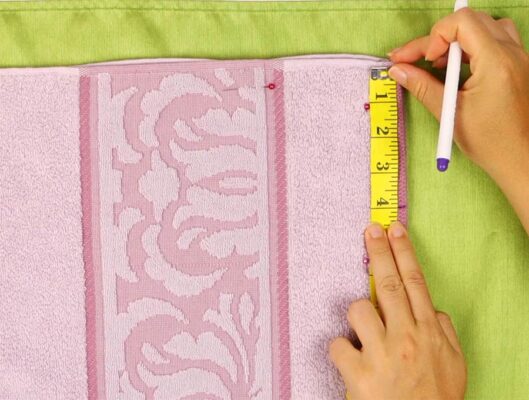 Diy Beach Towel Cover Up Without A Pattern ⋆ Hello Sewing