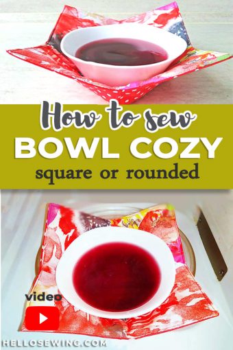 How To Make: Soup Bowl Cozy Pattern And VIDEO Tutorial ⋆ Hello Sewing