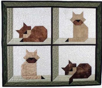 20+ Free Cat Quilt Patterns And Cat Quilt Blocks [Modern+Lovely] ⋆ ...