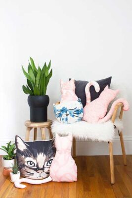 30+ Free Stuffed Cat Sewing Patterns - Adorable Plushies ⋆ Hello Sewing