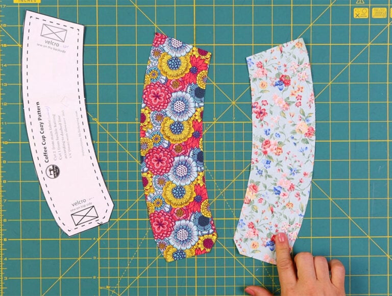 DIY Coffee Cup Cozy // Coffee Cosy Sewing Pattern ⋆ Hello Sewing