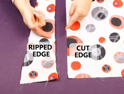 How To Cut Fabric Straight With Scissors (or Rotary Cutter) // 4 EASY ...