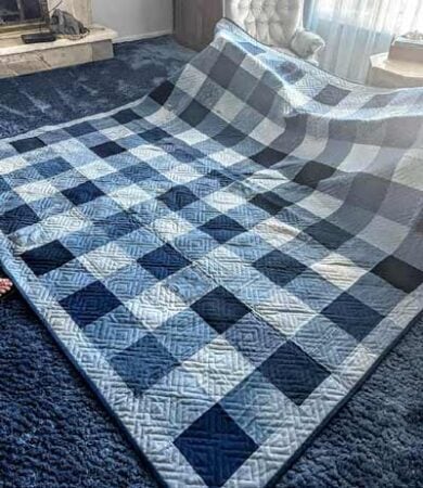 17+ DIY Denim Quilt Ideas [Great For Upcycling Old Jeans] ⋆ Hello Sewing