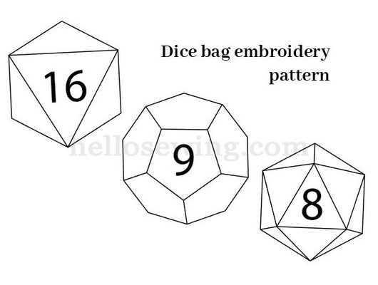 Free DIY Dice Bag Pattern And Video Tutorial (It's Reversible!) ⋆ Hello ...