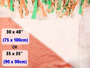 How To Make A Baby Blanket - Pattern In Several Sizes ⋆ Hello Sewing