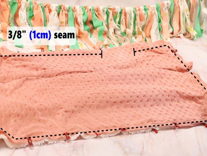 How To Make A Baby Blanket - Pattern In Several Sizes ⋆ Hello Sewing