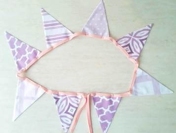 How To Make Bunting | FREE Bunting Banner Template And VIDEO ⋆ Hello Sewing