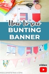 How To Make Bunting | FREE Bunting Banner Template And VIDEO ⋆ Hello Sewing