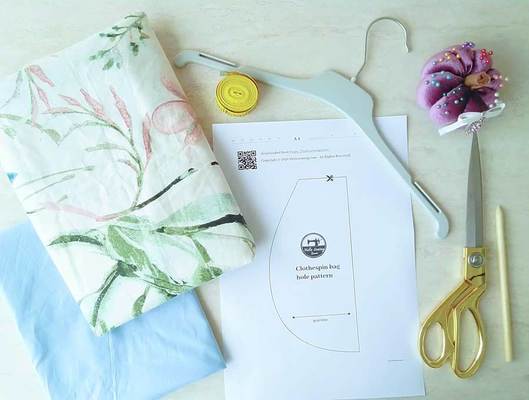 How To Make A Clothespin Bag Pattern And VIDEO Tutorial ⋆ Hello Sewing