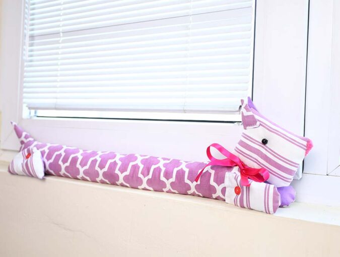 DIY Draft Stopper For Doors Or Windows - 2 Ways ⋆ Hello Sewing