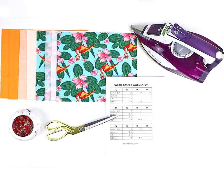 How To Make A Fabric Basket Pattern And Tutorial ⋆ Hello Sewing