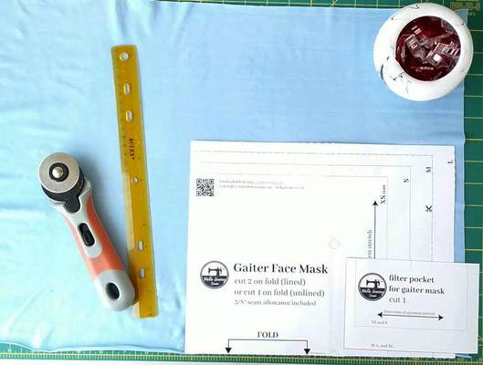 DIY Gaiter Face Mask (2 Ways) VIDEO Tutorial + FREE Pattern ⋆ Hello Sewing