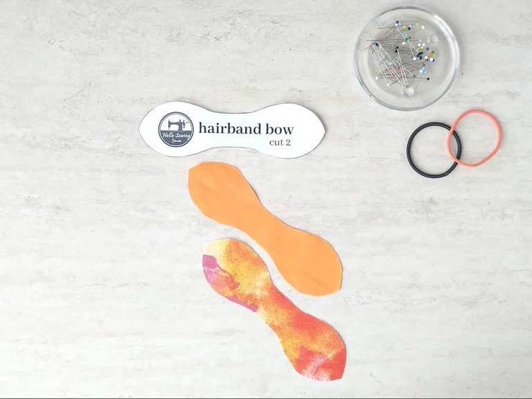 DIY Hair Ties | How To Make Hair Ties {FREE Pattern} ⋆ Hello Sewing