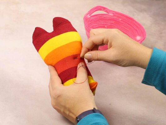 How To Make A Cat Plush Diy Sock Kittens ⋆ Hello Sewing