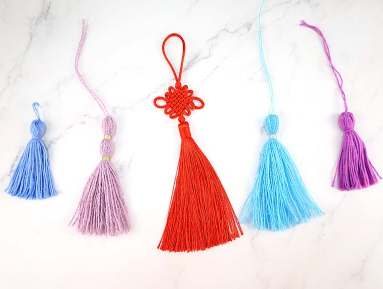 How To Make Tassels // DIY Tassel Out Of YARN Or Embroidery Thread ⋆ ...
