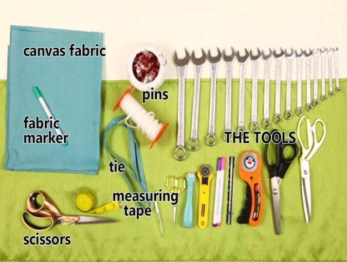 DIY Tool Roll - How To Make A Tool Roll Quickly ⋆ Hello Sewing