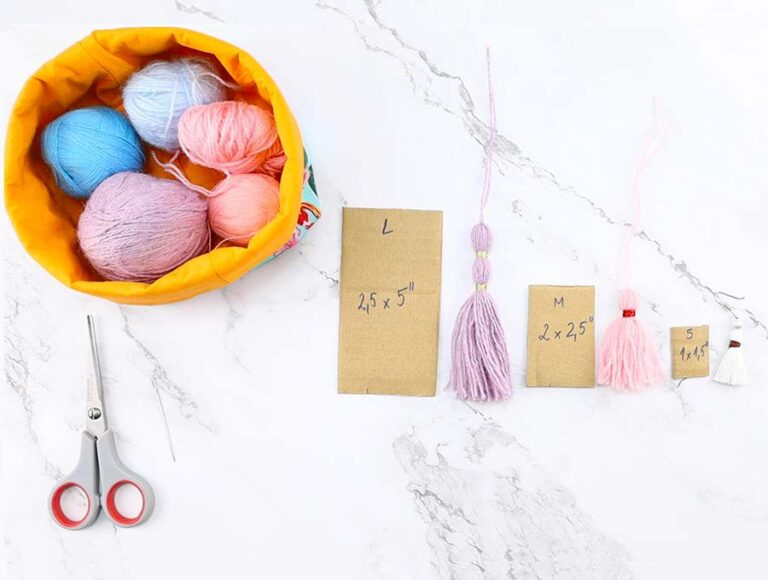 How To Make Tassels // DIY Tassel Out Of YARN Or Embroidery Thread ⋆ ...