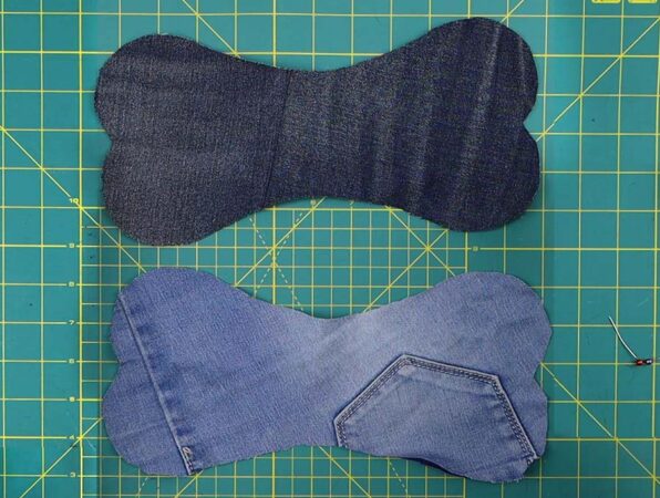 DIY Dog Bone Toy Out Of Jeans ⋆ Hello Sewing