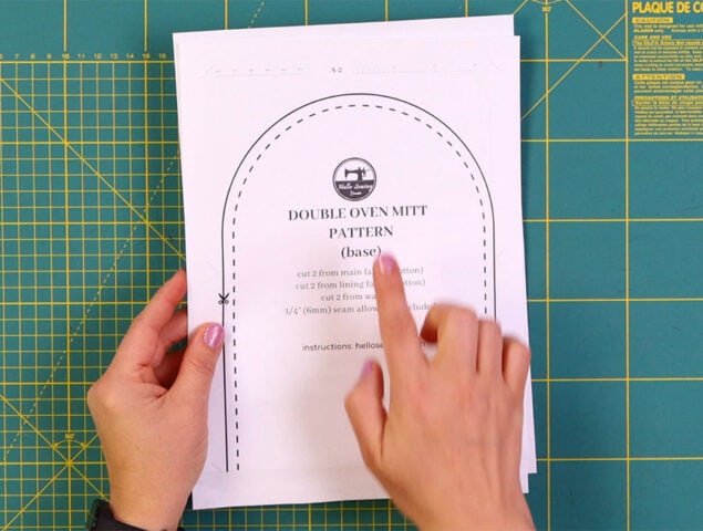 DIY Double Oven Mitt ⋆ Hello Sewing