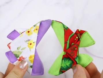 How To Make Fabric Butterflies In Minutes / Origami Fabric Tutorial ⋆ ...