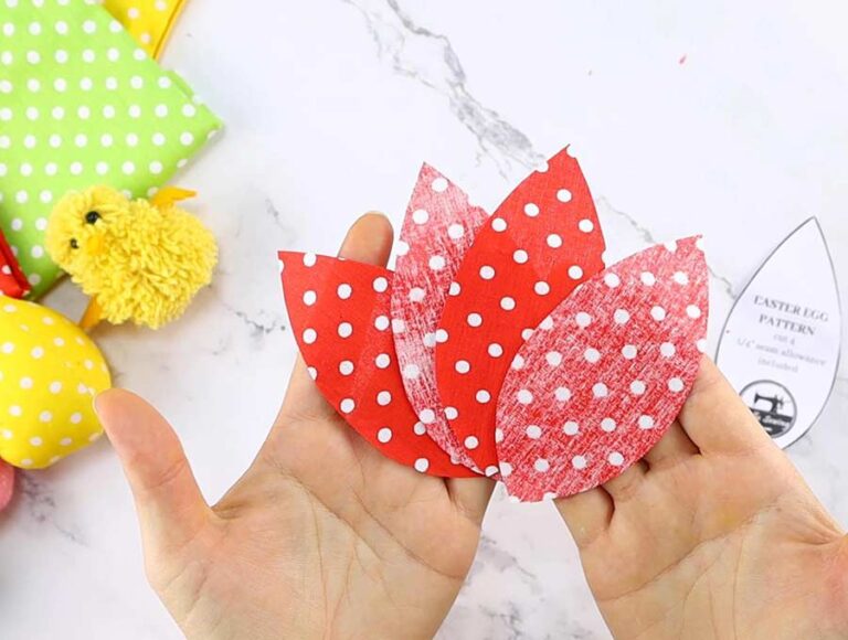 Cute Fabric Easter Egg + Free Sewing Pattern And VIDEO Tutorial ⋆ Hello ...