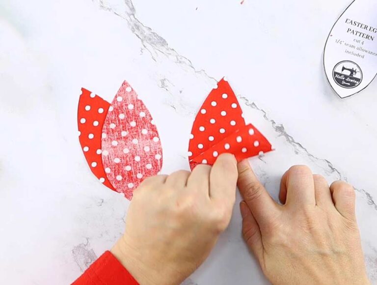 Cute Fabric Easter Egg + Free Sewing Pattern And VIDEO Tutorial ⋆ Hello ...