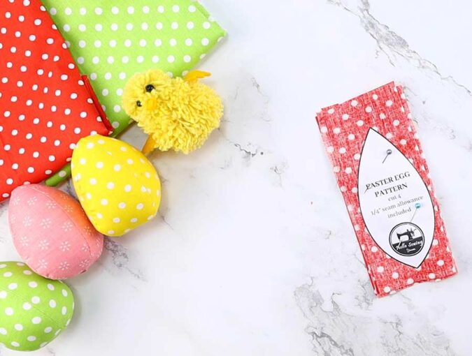 Cute Fabric Easter Egg + Free Sewing Pattern And VIDEO Tutorial ⋆ Hello ...