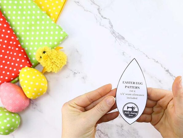 Cute Fabric Easter Egg + Free Sewing Pattern And VIDEO Tutorial ⋆ Hello ...