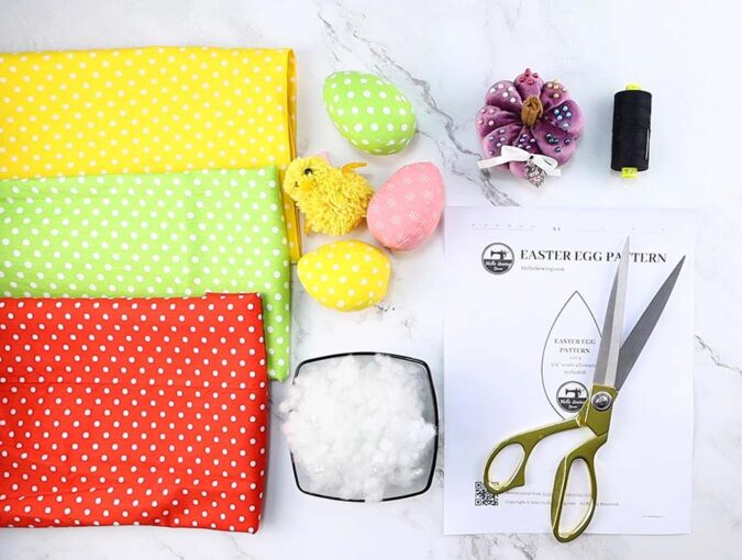 Cute Fabric Easter Egg + Free Sewing Pattern And VIDEO Tutorial ⋆ Hello ...