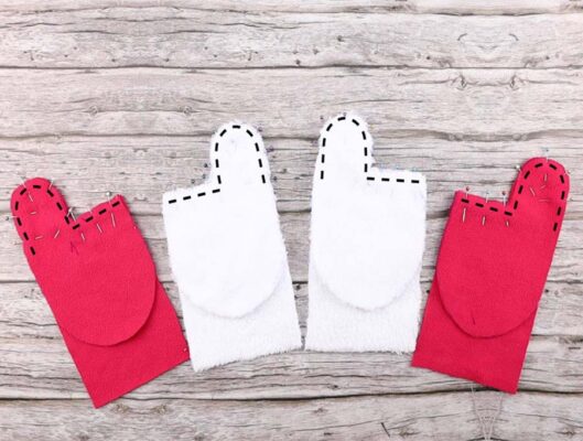 How To Make Fleece Mittens With Faux Fur Lining - Free Mitten Pattern ⋆ ...