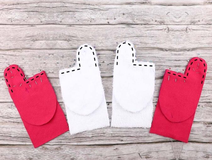 How To Make Fleece Mittens With Faux Fur Lining - Free Mitten Pattern ⋆ ...