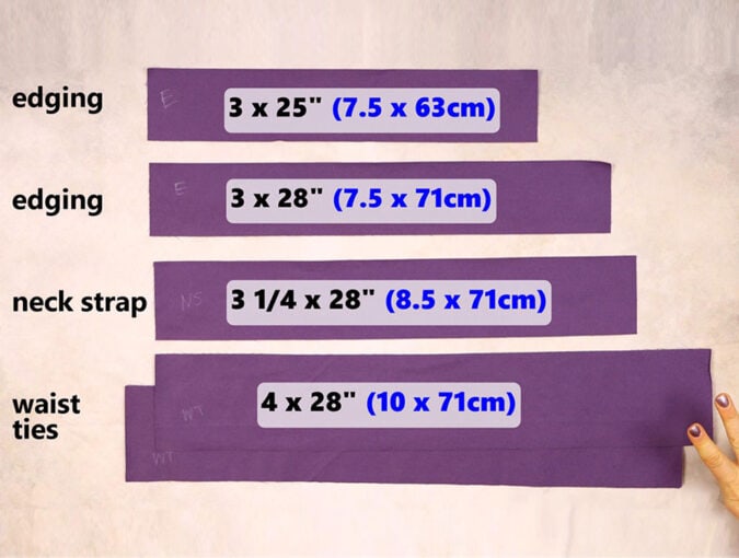 DIY Four Corners Apron With Free Pattern In 9 Sizes! [Kids And Adults ...