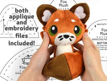 15+ Fox Plush Patterns - Fox Stuffed Animal Patterns ⋆ Hello Sewing