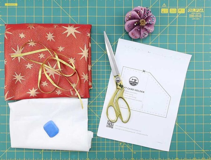 Christmas Gift Card Holder - Video And FREE Pattern ⋆ Hello Sewing