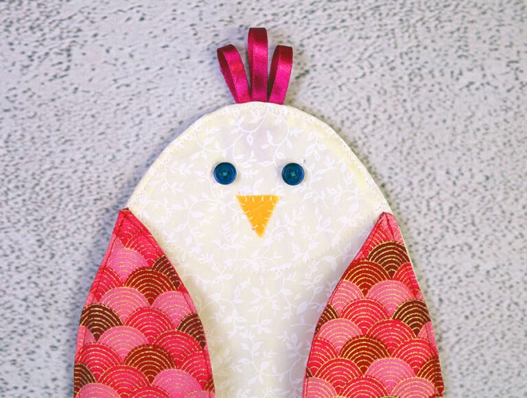 DIY Chicken Potholder With Free Sewing Pattern ⋆ Hello Sewing
