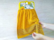 How To Make Hanging Kitchen Towels (2 Ways - Gathered Or Folded) ⋆ ...