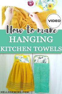 How To Make Hanging Kitchen Towels (2 Ways - Gathered Or Folded) ⋆ ...