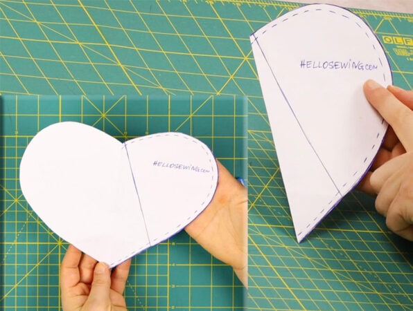 Heart-shaped Pot Holder [FREE Heart Pot Holder Pattern] ⋆ Hello Sewing