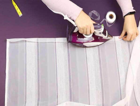 How To Hem Curtains (2 Ways) WITH Or WITHOUT Sewing ⋆ Hello Sewing