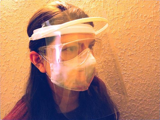 Homemade Face Shield With Household Materials (Step By Step Photo Tutorial)