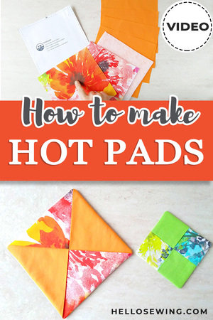 DIY Hot Pad Pattern And Tutorial How To Make It In 5 Min ⋆ Hello Sewing