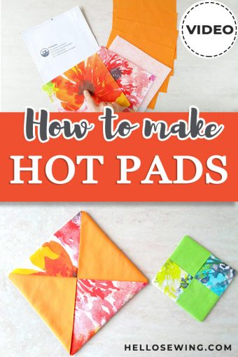 DIY Hot Pad Pattern And Tutorial How To Make It In 5 Min ⋆ Hello Sewing