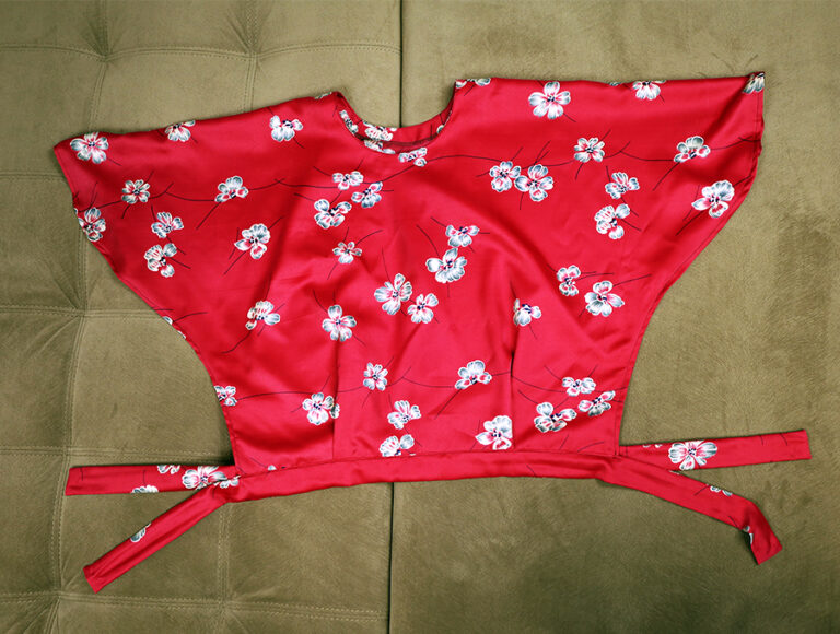 Easy DIY Blouse With Ties For A Glamorous Look ⋆ Hello Sewing