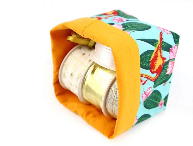 How To Make A Fabric Basket Pattern And Tutorial ⋆ Hello Sewing