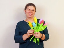DIY Fabric Tulips // Fabric Tulip Sewing Pattern [VIDEO] ⋆ Hello Sewing