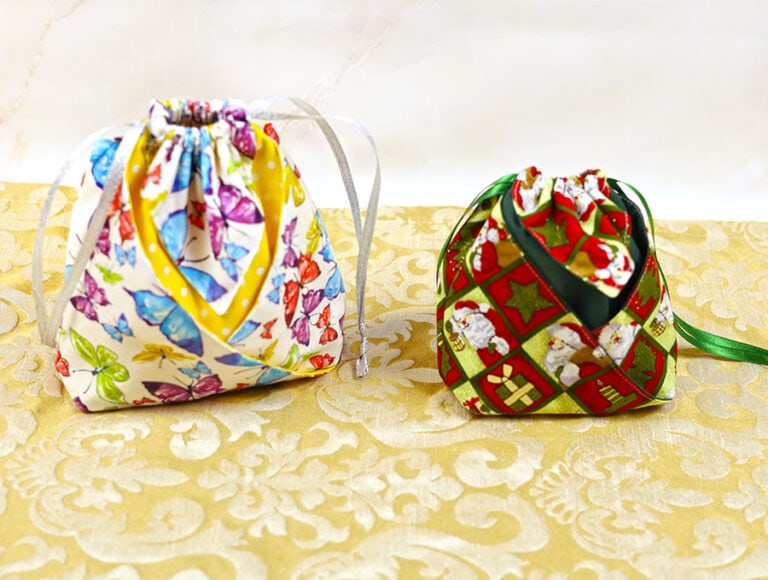 How To Make Fabric Origami Gift Bag In ANY Size [VIDEO And Pattern] ⋆ ...