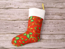 How To Sew A Christmas Stocking [VIDEO] + FREE Pattern In 2 Sizes ⋆ ...