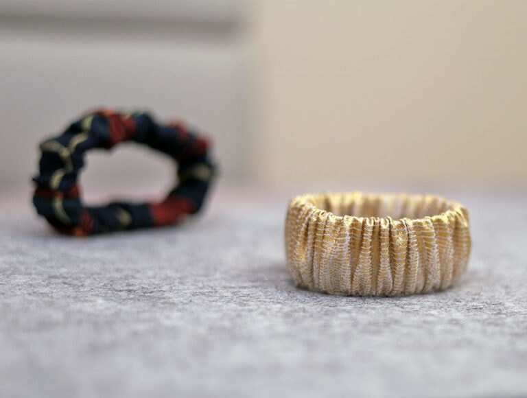 Easy DIY Fabric Bangles | Handmade Fabric Bangle Using A Tiny Piece Of ...